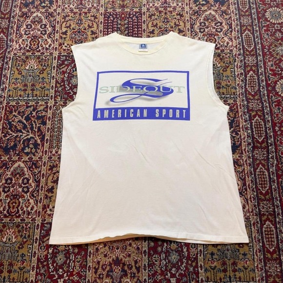 Sideout | Shirts | Vtg 9s Sideout American Sport Logo Spell Out Muscle ...